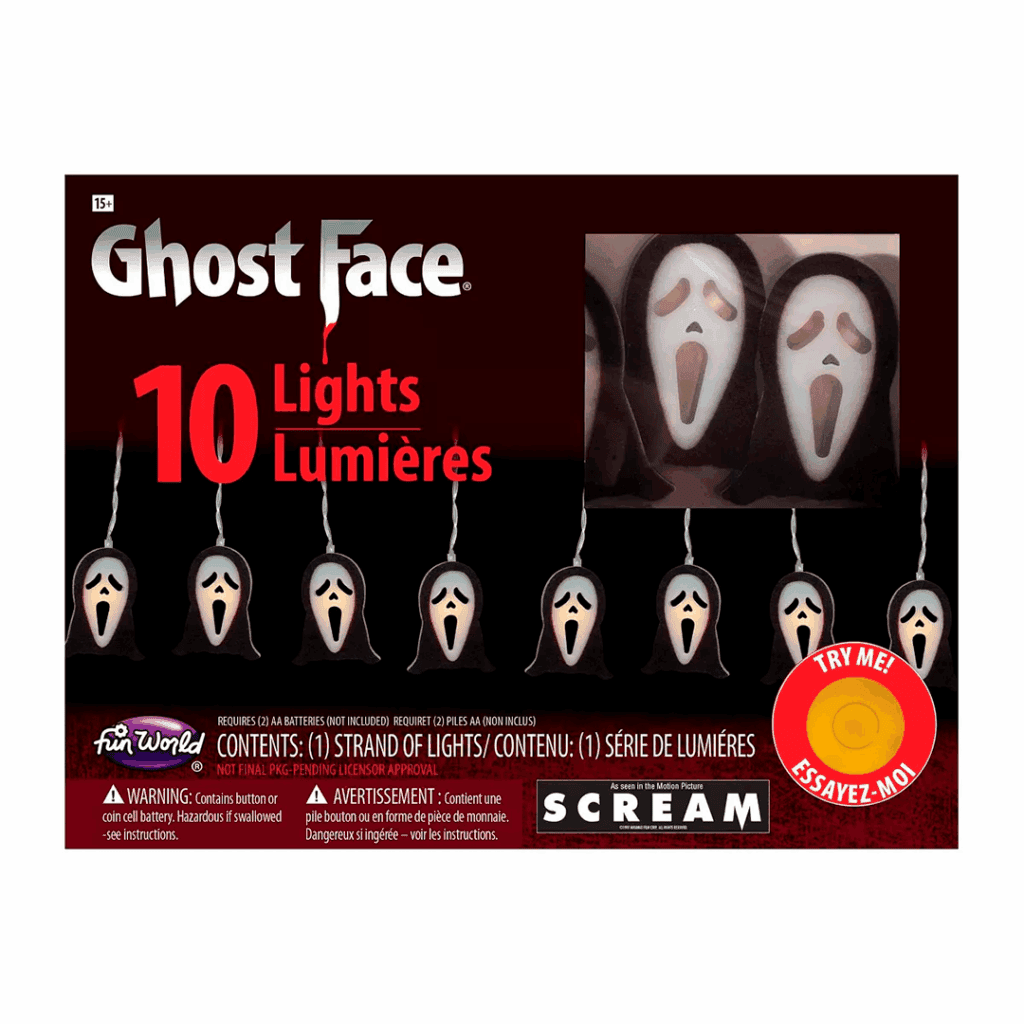 Set de luces 10 Ghost Face - Party Center