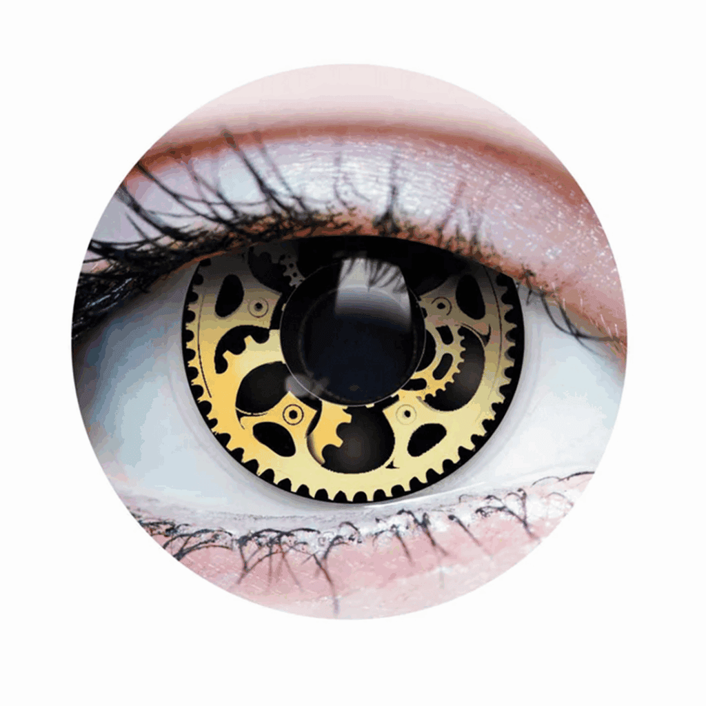 Steampunk - gold cosplay colored contact lenses - Party Center