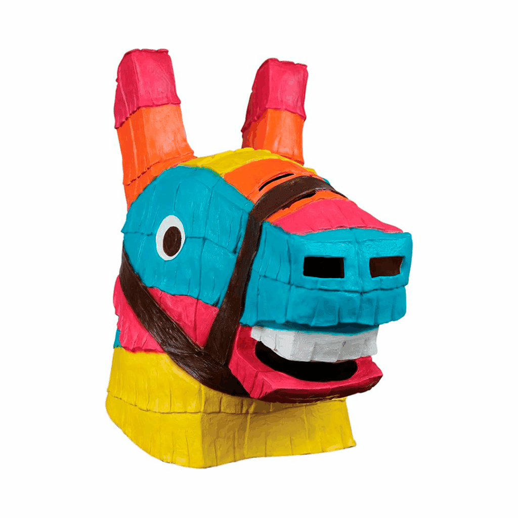 Máscara de látex Piñata de burro - Party Center