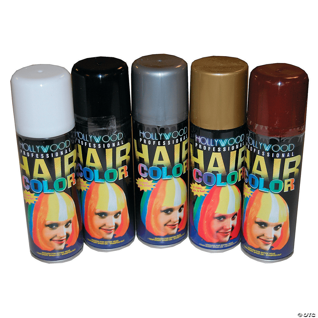 Spray para cabello color dorado - Party Center