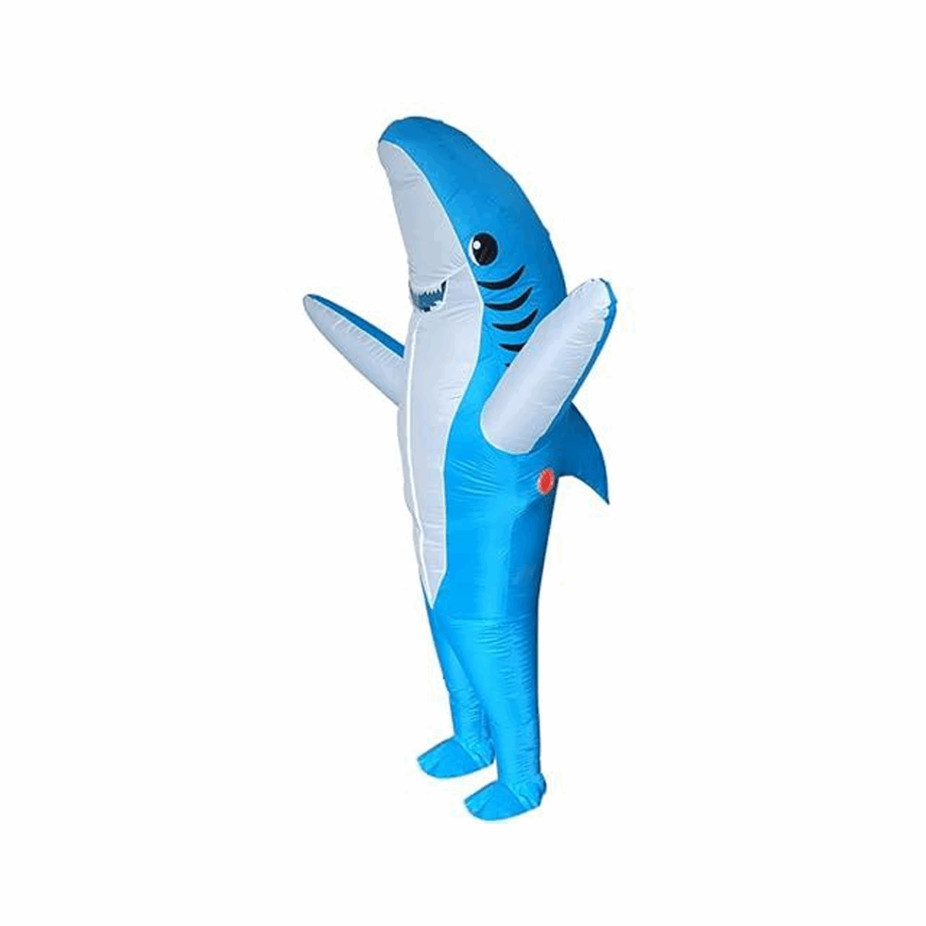 Disfraz de Tiburón inflable azul o rosa - Party Center