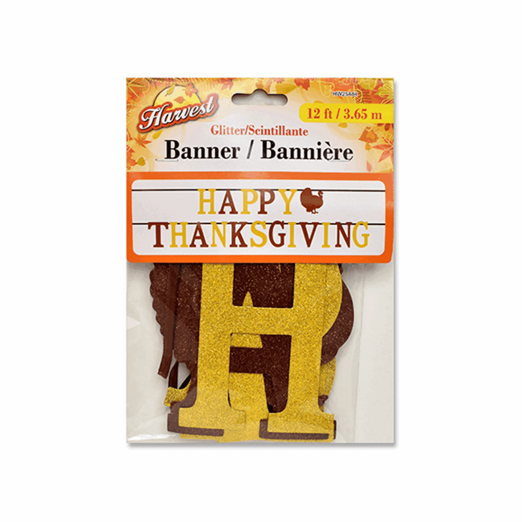 Banner Happy ThanksGiving - Party Center