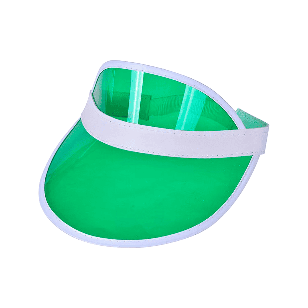 Visera verde para sol para adulto - Party Center